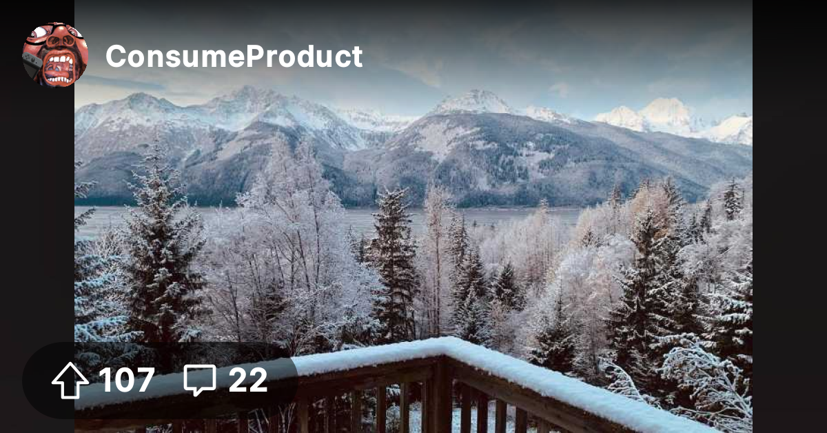 First Snow of the Year. - Consume Product - Don't Ask Questions, Just ...